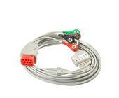 Bionet Bm3/Bm5 5 Leads ECG Cable with Leadwires, Snap, Aha