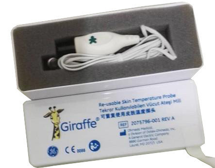 Original GE Reusable Giraffe Skin Temperature probe ,2075796-001