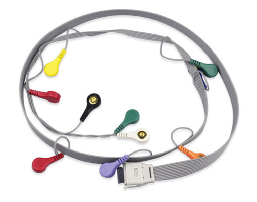 Edan Holter Cable10 Lead ECG Leadwire Snap Compatible With BIOMEDICAL